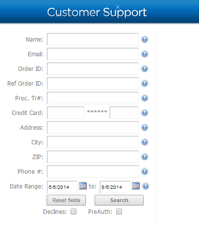 docs.upclick.com - Search For Customer Transaction